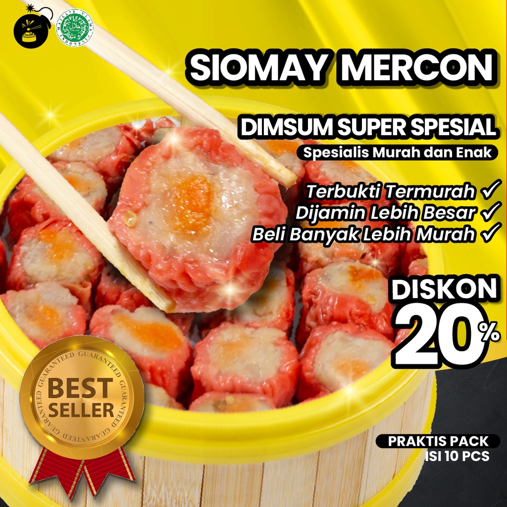 Jual Dimsum Siomay / Somay Mercon / Cabe Isi 10 Pcs - Frozen Food Halal ...