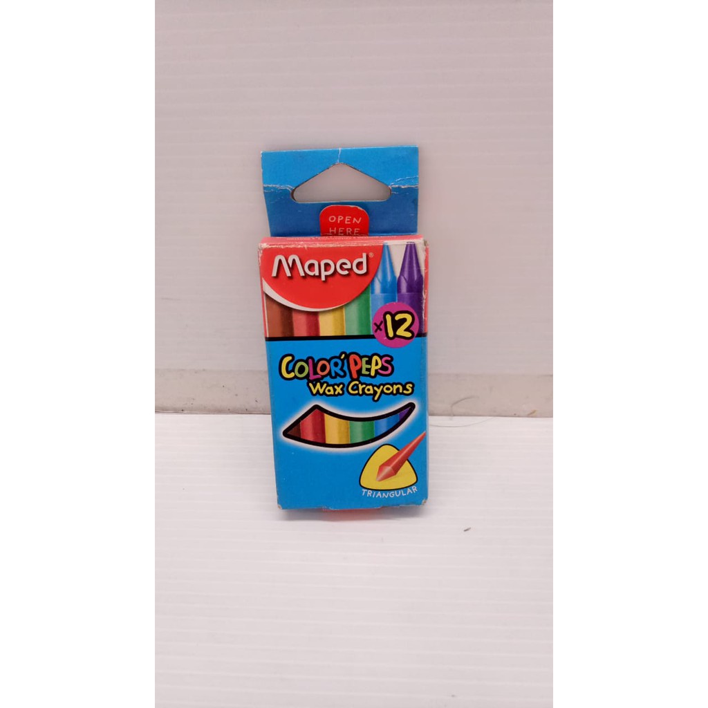 Jual Crayon Plastic Maped Tringular 12 Color | Shopee Indonesia
