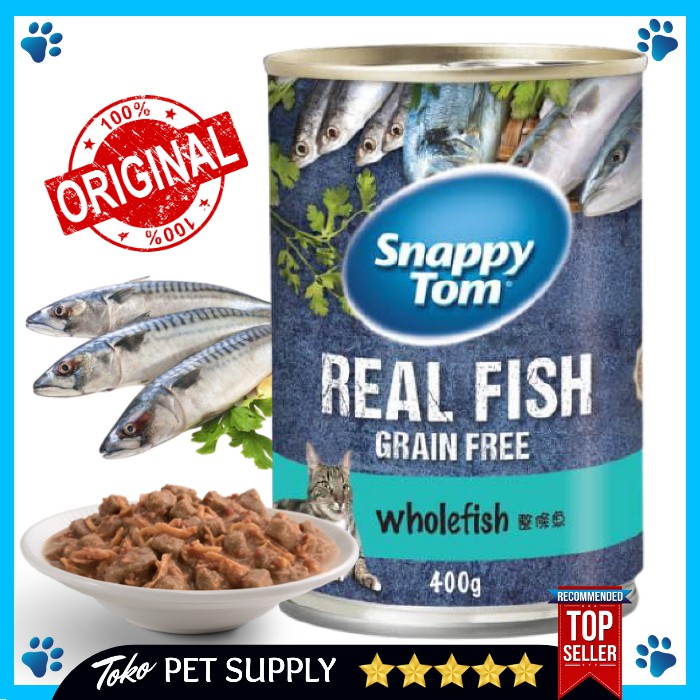 Jual Snappy Tom Can 400gr Makanan Kaleng Kucing Basah Murah Catfood ...