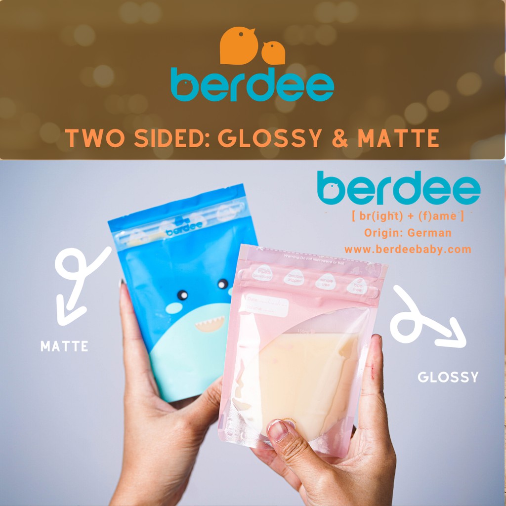 Jual Breast Milk Bag / Kantong Susu Asi BERDEE 150 ML | Shopee Indonesia