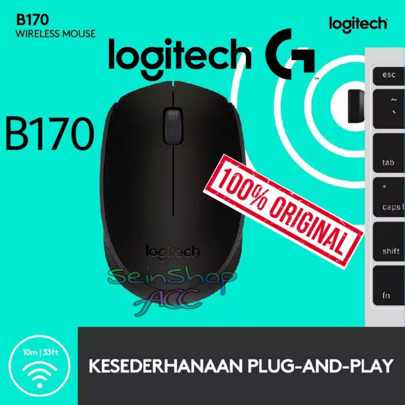 Jual Mouse Logitech B170 Original Wireless Bluetooth Garansi Resmi ...