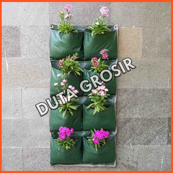 Jual jual wall planter 8 kantong pot dinding tempel minimalis | Shopee ...