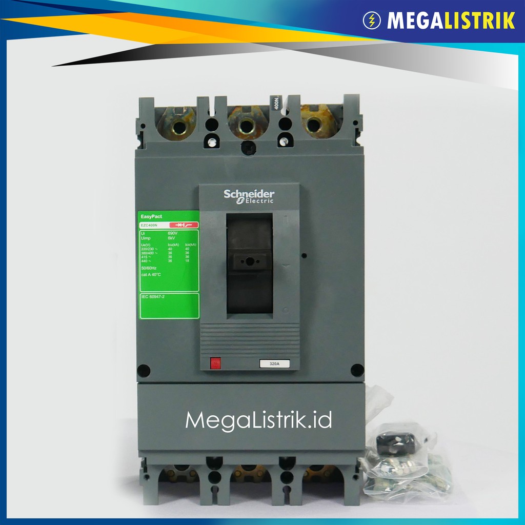 Jual SCHNEIDER MCCB 3P 350A / NFB / EZC EASYPACT BREAKER EZC400N3350N | Shopee Indonesia