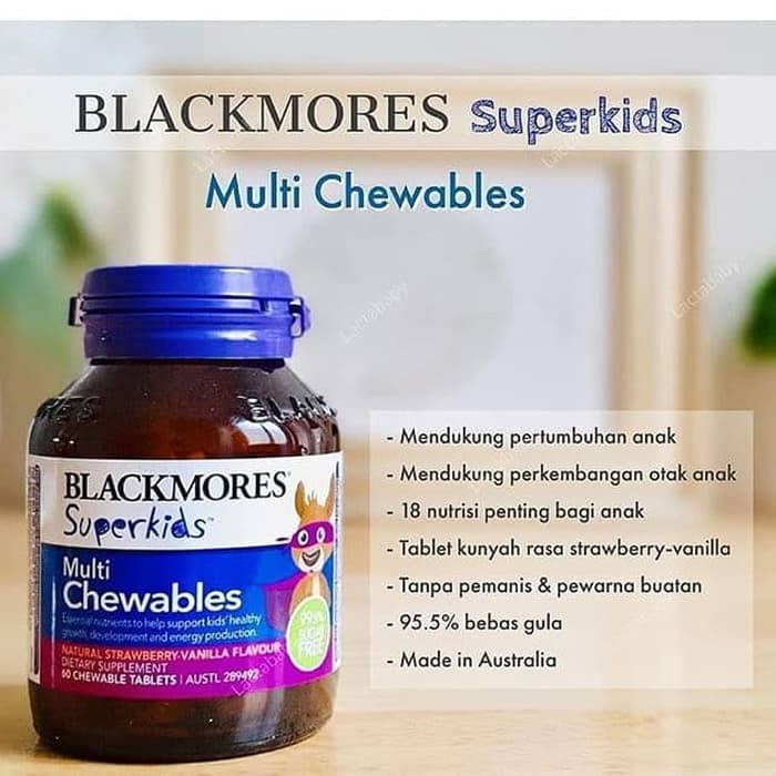 Jual IMPORT SINGAPORE Blackmores Superkids Multi Chewables isi 60 Tab ...