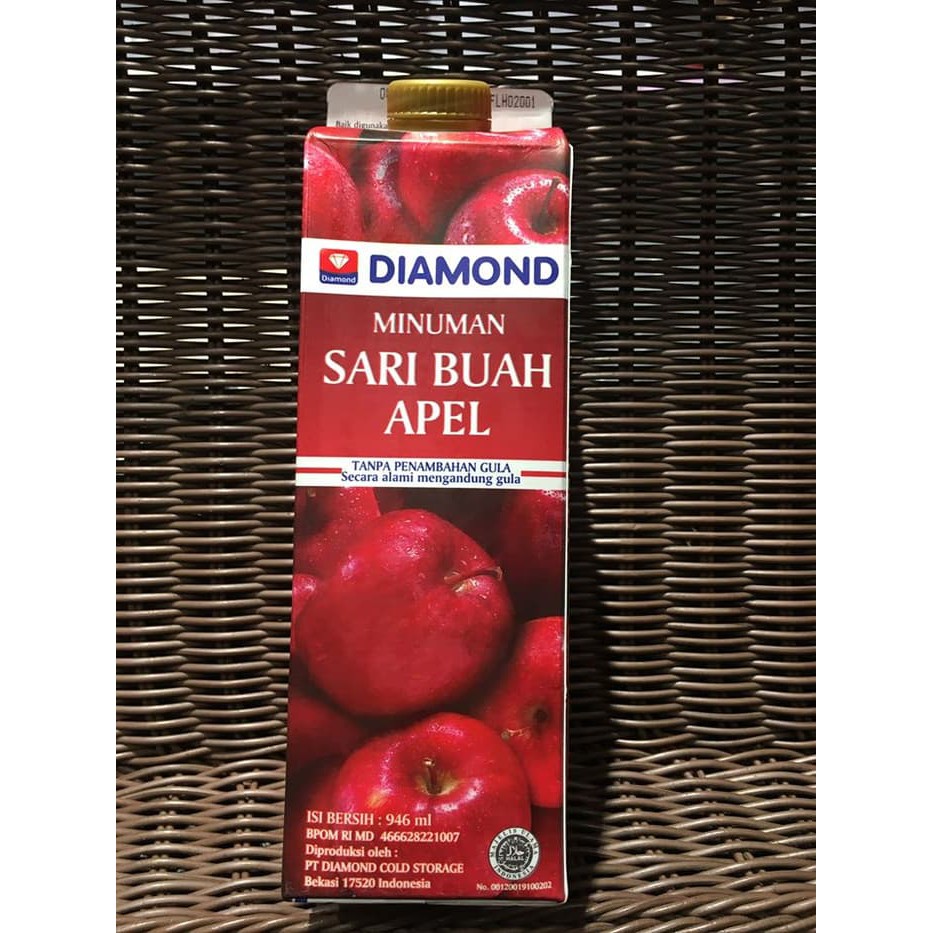 Jual Diamond minuman sari buah Apel 1 lt | Shopee Indonesia