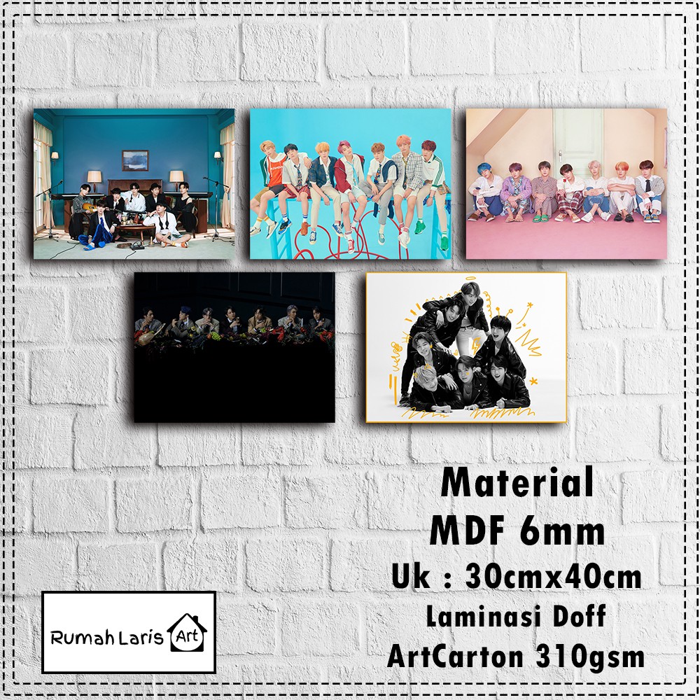 Jual POSTER BTS FULL TEAM UKURAN 30X40 | Shopee Indonesia