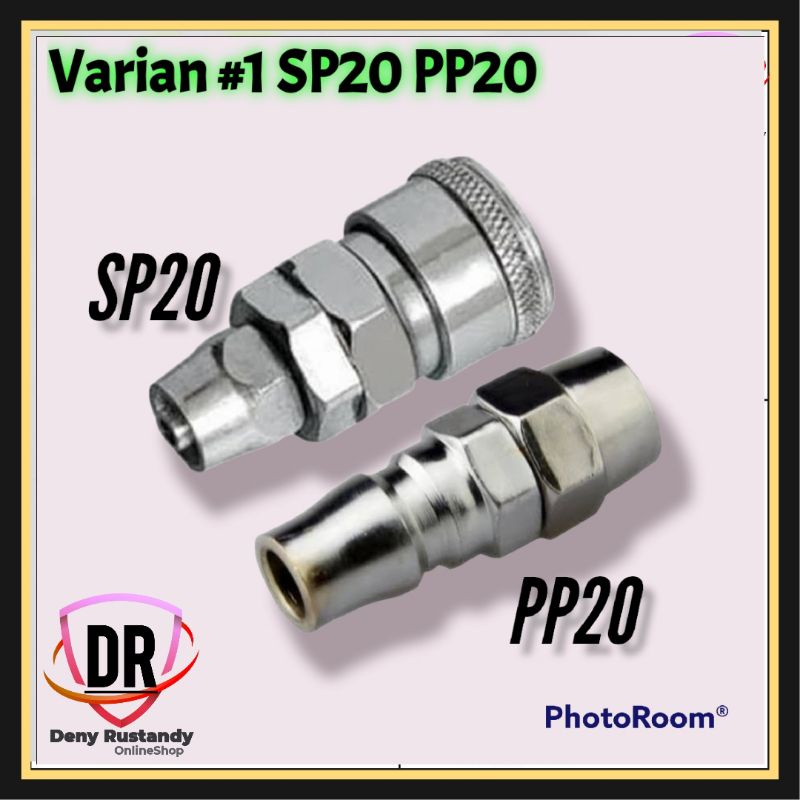 Jual Set Quick Coupler SAMBUNGAN SELANG Kompresor Type 20 | Shopee ...