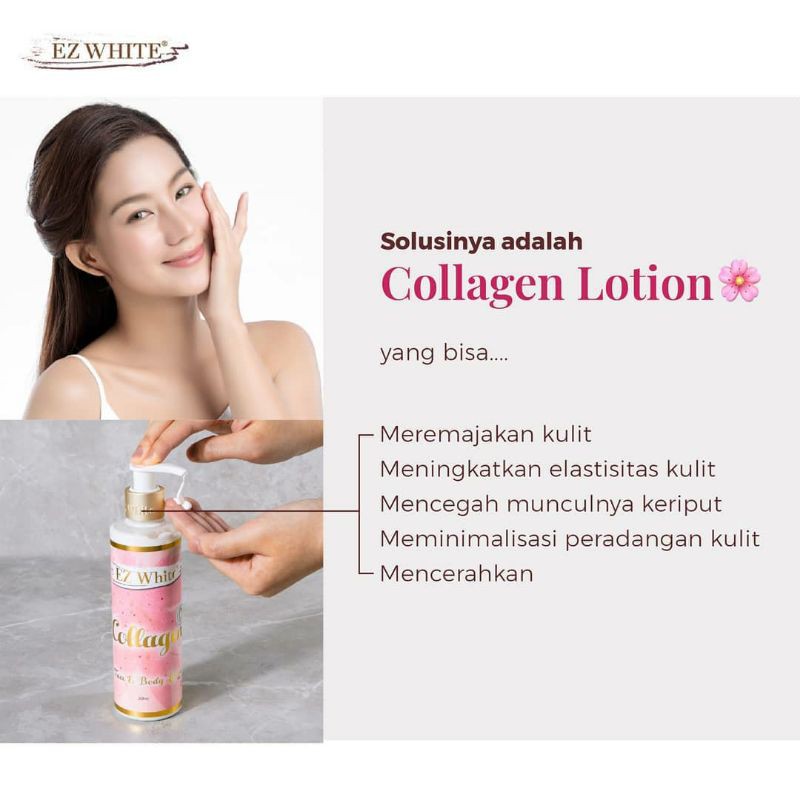 Jual EZ white collage lotion 250ml | Shopee Indonesia