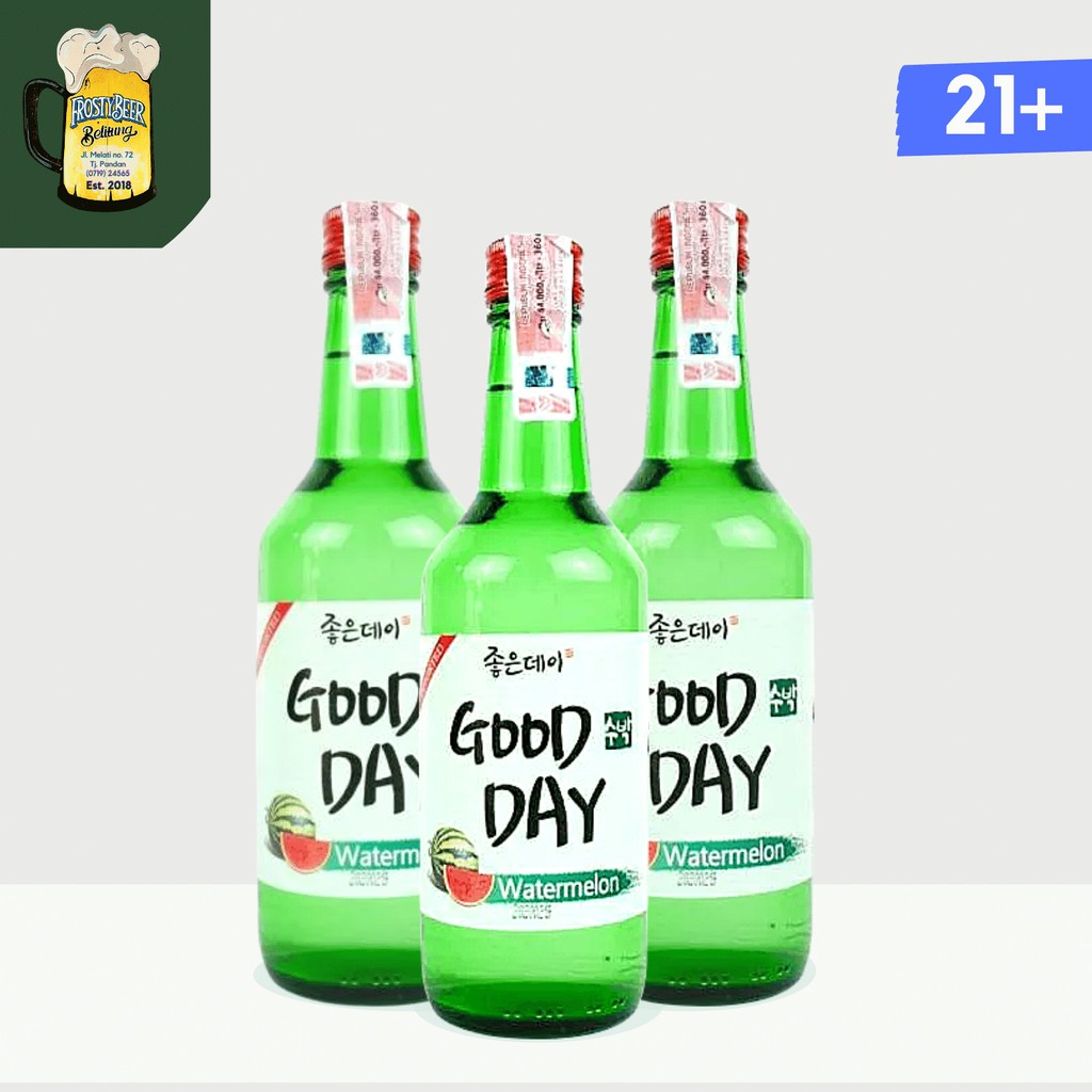 Jual Good Day Watermelon Soju 13.5% 360 ml - muhak - setipe jinro ...