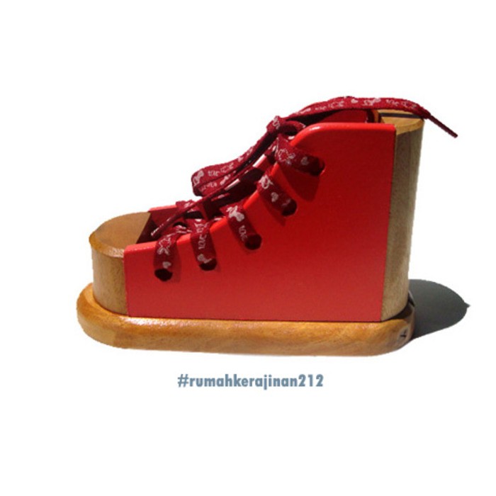 Jual Mainan Kayu Edukatif Miniatur Sepatu | Shopee Indonesia
