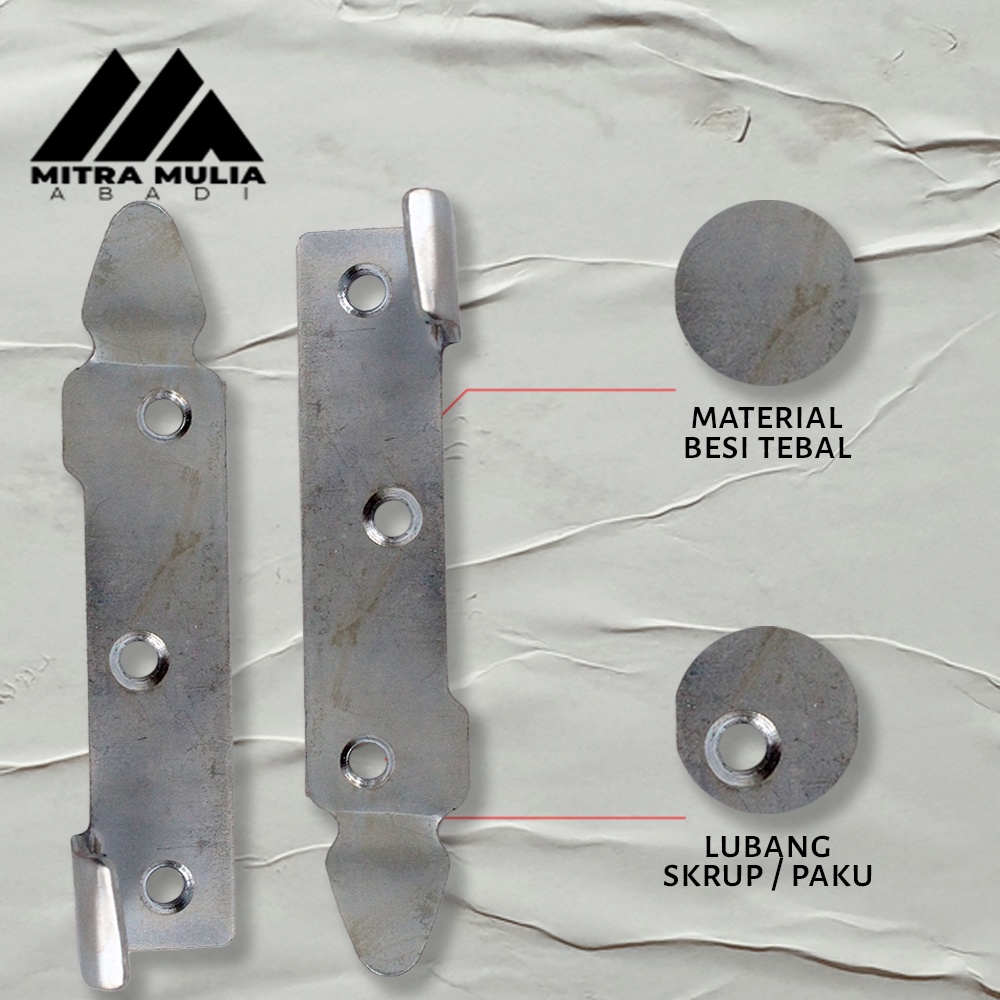 Jual Hak Dipan Kait 1 Set (8 Pcs) 9cm l Ranjang Sudut l Cantol Bracket ...