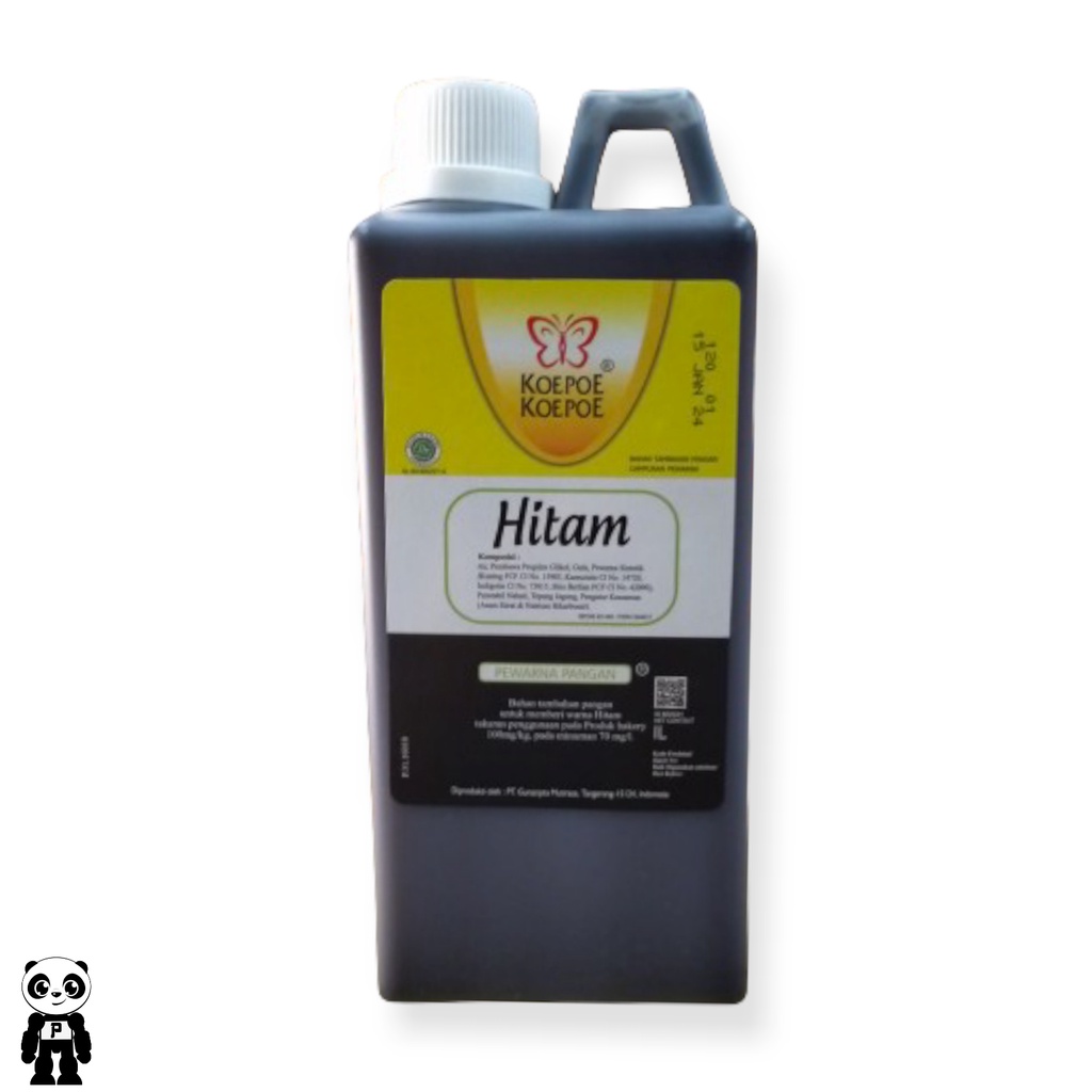 Jual Koepoe Koepoe Pewarna Hitam 1 Liter Food Coloring Black 1L ...