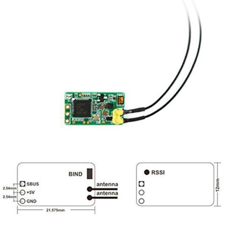 Jual Frsky XM Plus XM+ Receiver Micro Ultra Light 16CH Full Range with ...