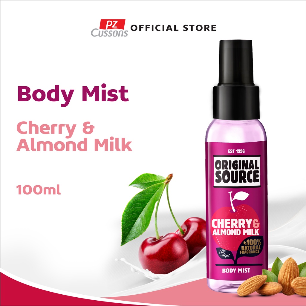 Jual Original Source Body Mist Cherry & Almond Milk - Parfum Vegan ...
