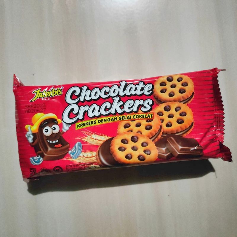 Jual Interbis chocolate COKLAT crackers 160 gram | Shopee Indonesia