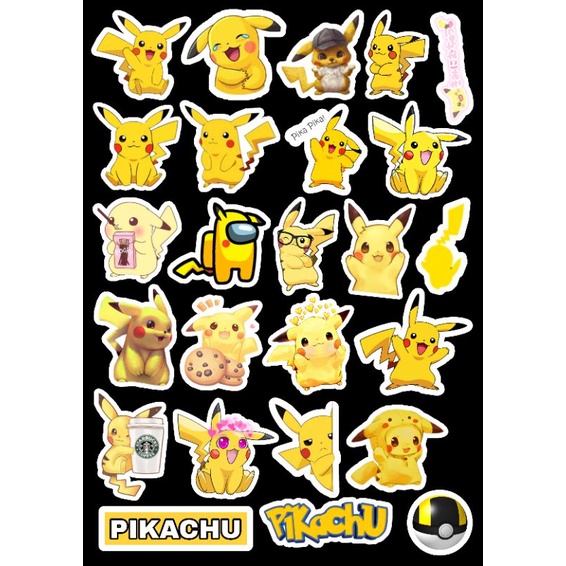 Jual stiker sticker pokemon waterproof isi 20 an pcs | Shopee Indonesia