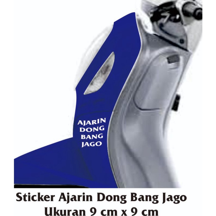 Jual Stiker Sticker Ajarin Dong Bang Jago Helm/Motor/Laptop | Shopee ...