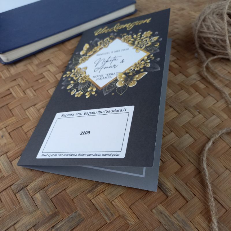 Jual Cetak Undangan Pernikahan/Khitan Blangko ERBA 2209 | Shopee Indonesia