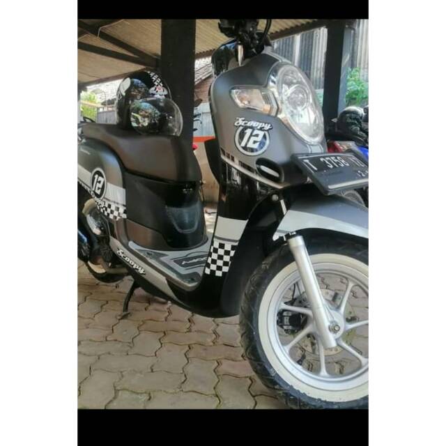 Jual striping scoopy cafe racer custom | Shopee Indonesia
