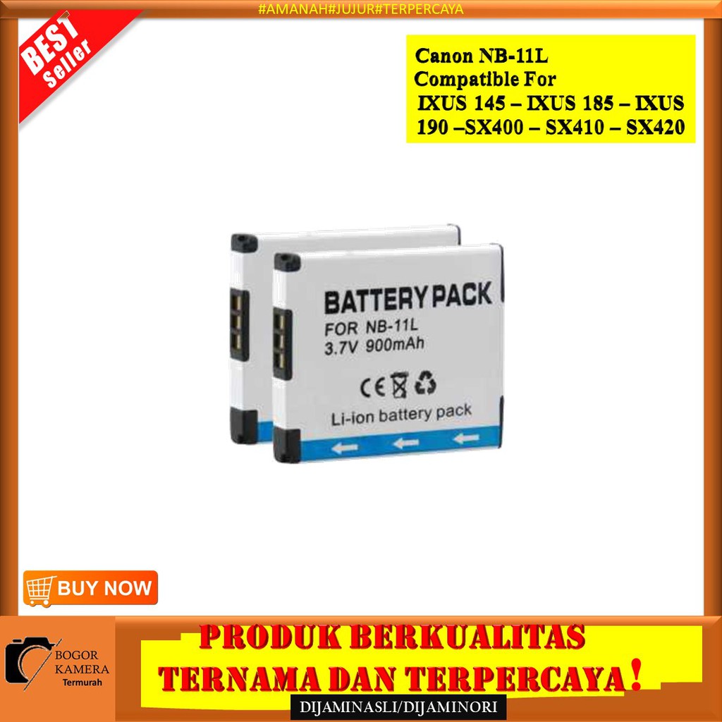 Jual Baterai Battery Nb-11L Nb-11Lh For Canon sx430 Ixus 180 Ixus 190 ...
