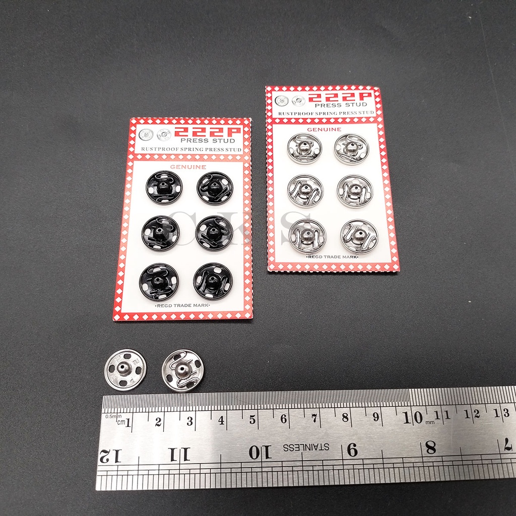 Jual Kancing cetet / kancing 222 tersedia 2 warna (14mm) | Shopee Indonesia