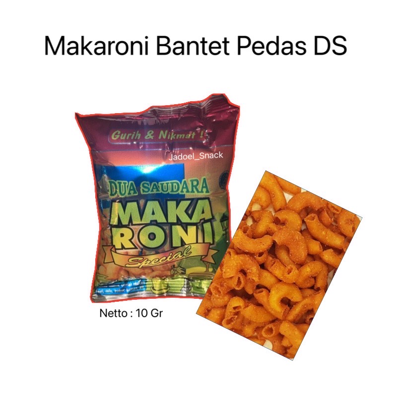 Jual Makaroni Bantet DS Pedas 10 Gr By jadoelsnack | Shopee Indonesia