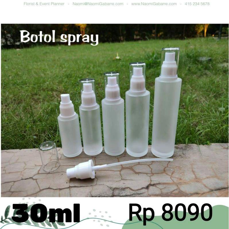 Jual Botol skincare spray Jordan putih 30ml | Shopee Indonesia