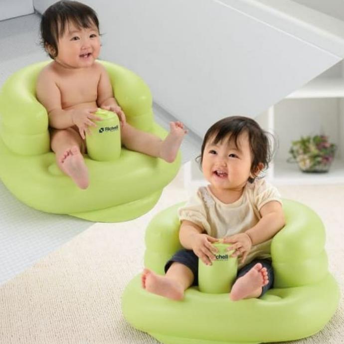 Jual Richell Baby Airy Chair Soft Bath Chair Kursi Bayi Inflatable ...