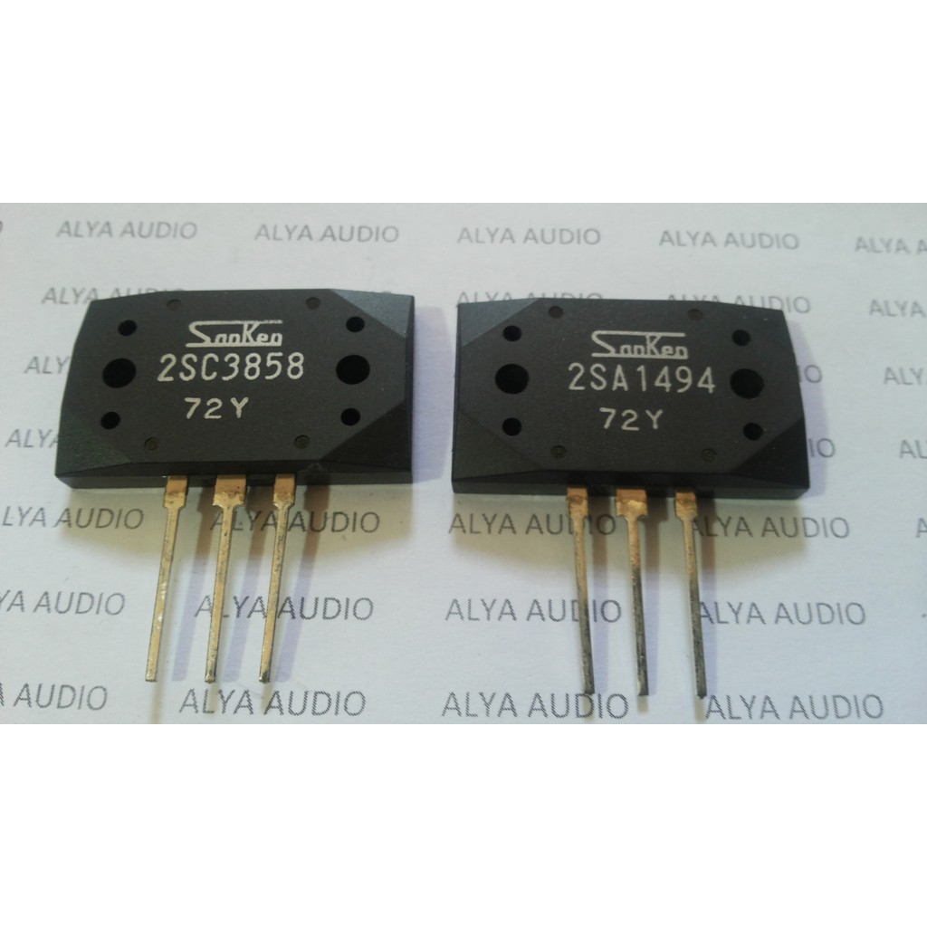 Jual Transistor Sanken 2SC3858 & 2SA1494 Original (sepasang) | Shopee ...