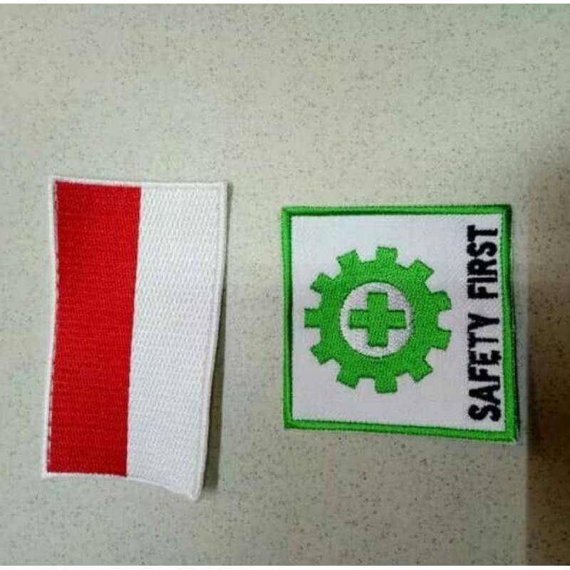 Jual logo safety first dan bendera merah putih | Shopee Indonesia
