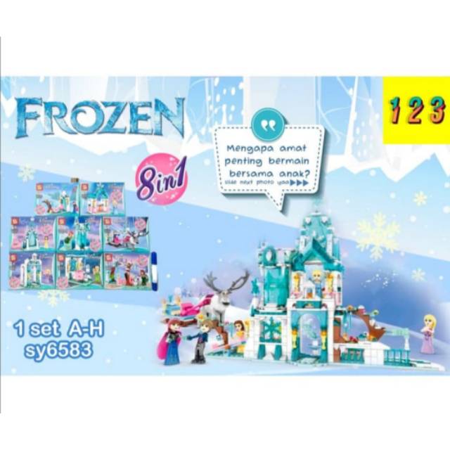 Jual Mainan anak Lego Disney Princess SY6583 Elsa Anna Frozen Castle ...