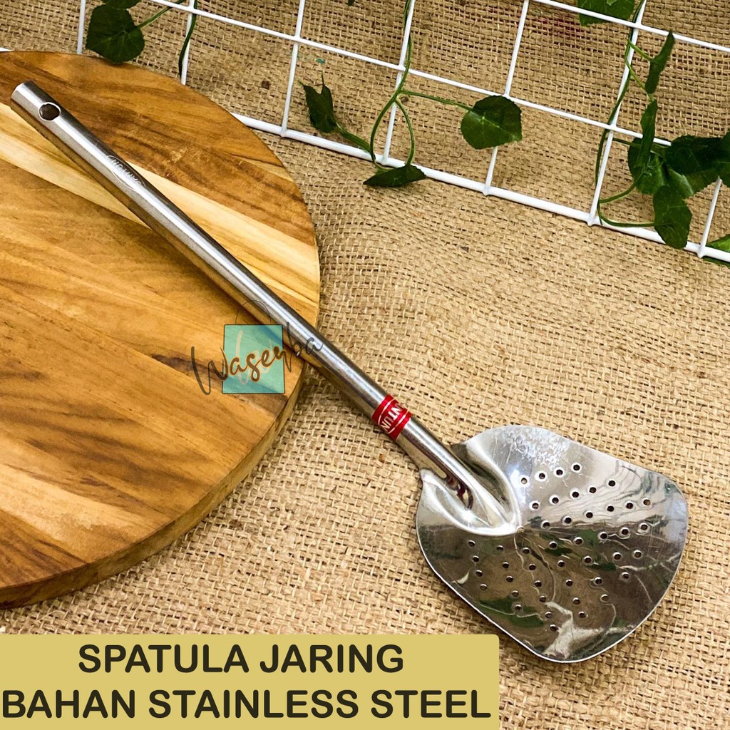 Jual Spatula Stainless Panjang 38cm / Sendok Penggorengan / Sutil ...