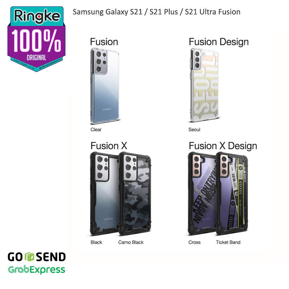 Jual Ringke Samsung S21 Plus Fusion X Softcase Anti Crack Military ...