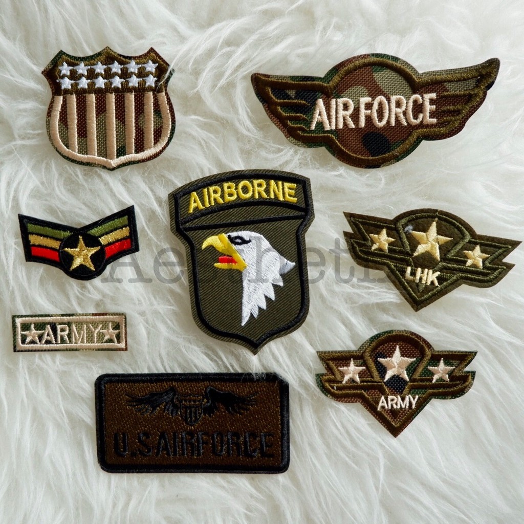 Jual PAKET Iron Patch Bordir / Patches / Emblem Military Militer Badge ...