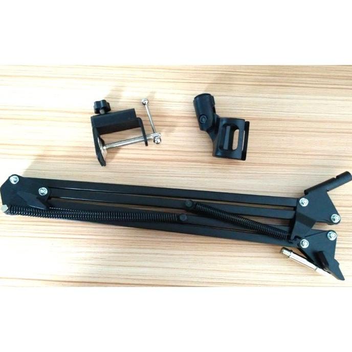 Jual Condenser Microphone Suspension Boom Scissor Arm Stand Universal ...