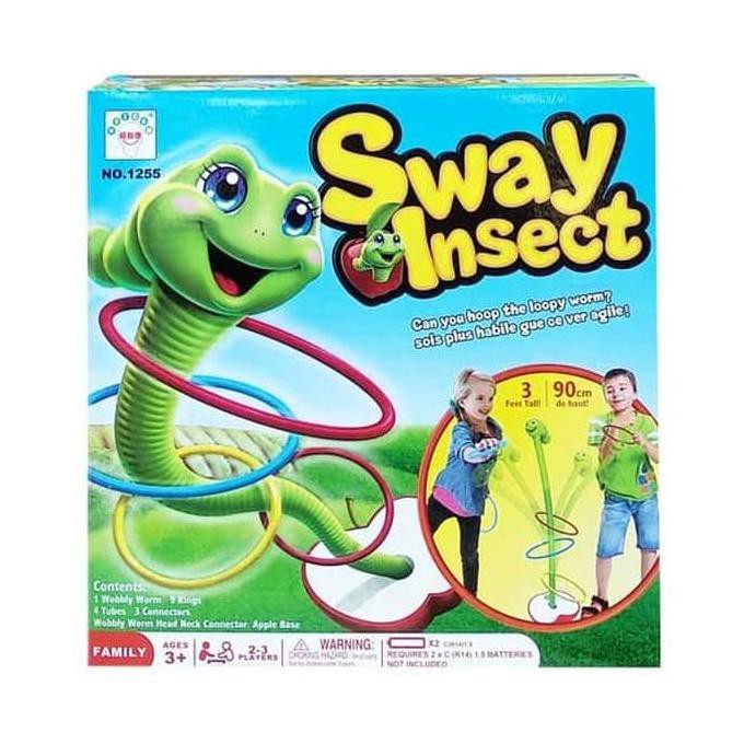 Jual TERLARI5 MAINAN GAME SERU MELEMPAR RING PADA WOBBLY WORM/TONGKAT ...