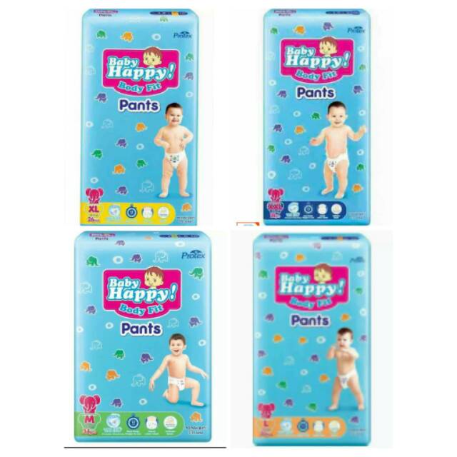Jual BABY HAPPY PANTS S38, M32, L28 , XL26. XXL24 | Shopee Indonesia