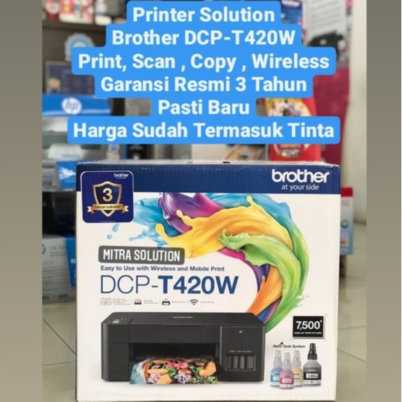 Jual Printer Brother T420 Wireless DCP-T420W DCP T420w T-420 T 420 ...