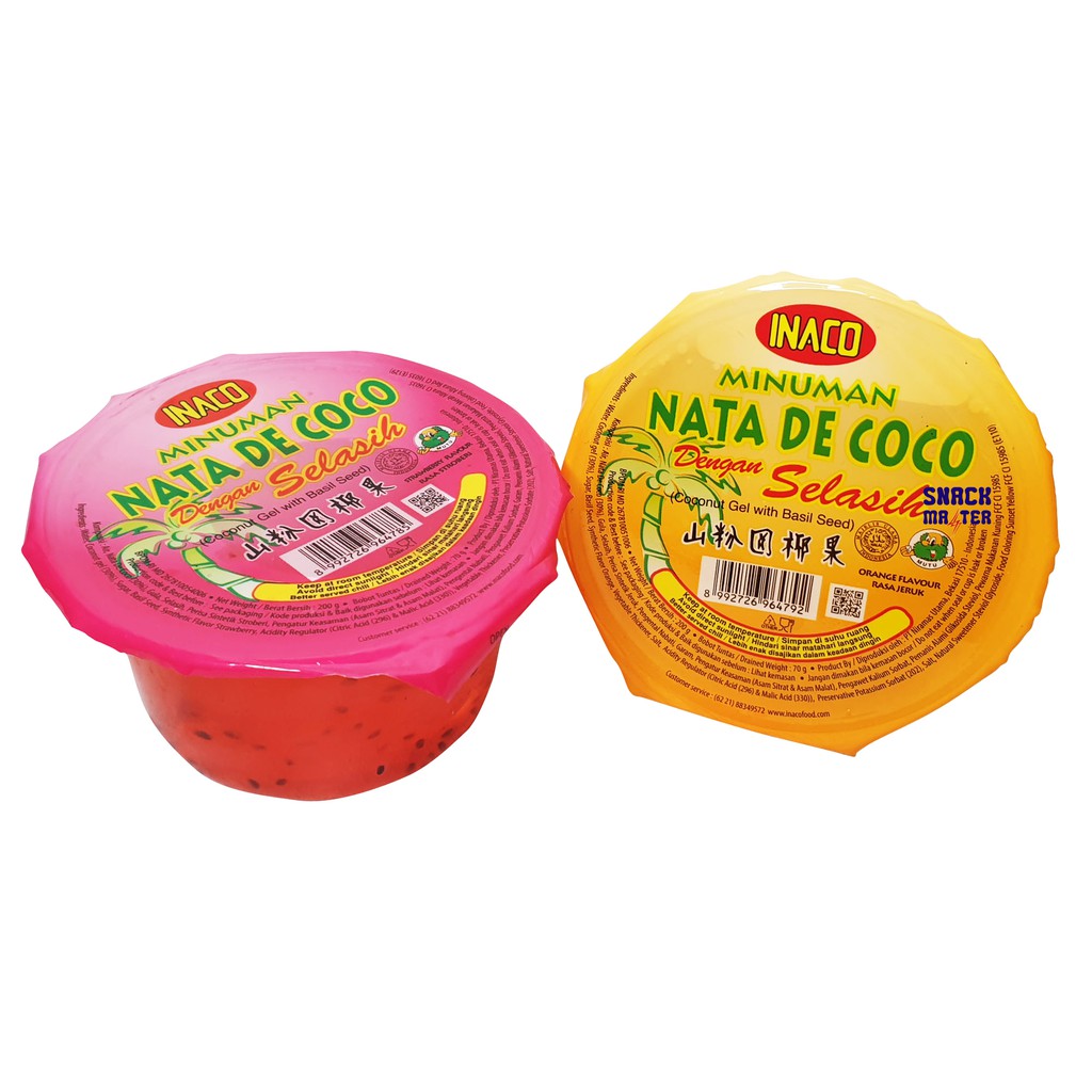 Jual Inaco Nata de Coco Selasih - Netto 200 gr | Shopee Indonesia