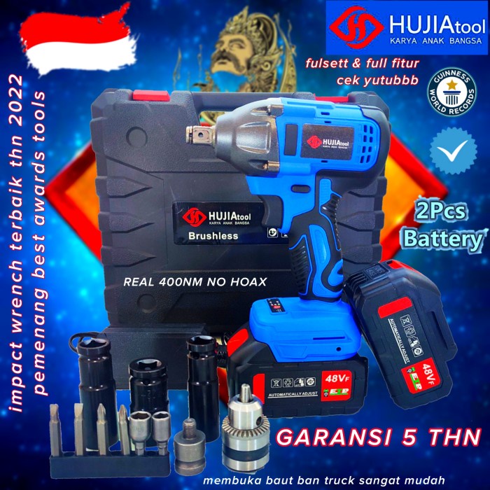 Jual Mesin pembuka baut ban roda mobil hujia type pro 2221 88v impact ...