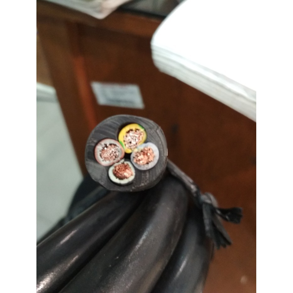Jual Kabel Listrik Serabut Hitam NYYHY 4 x 10 4x10 Eterna (Meteran) Kabel NYYHY 4 x 10mm 4x10mm ...