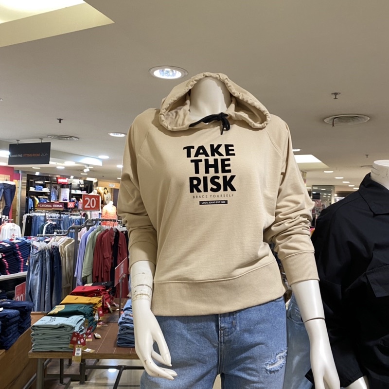 Jual Logo hoodie wanita TAKE A RISK S-XL | Shopee Indonesia