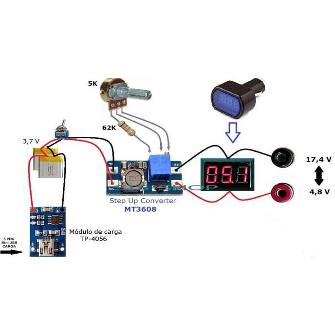 Jual Mt3608 Mt 3608 Dc Step Up Converter Module Tokmik23 Diminati Banget | Shopee Indonesia