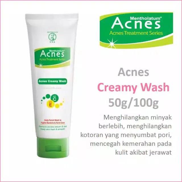 Jual Acnes Treatment Series Creamy Wash 50g/100g | Shopee Indonesia