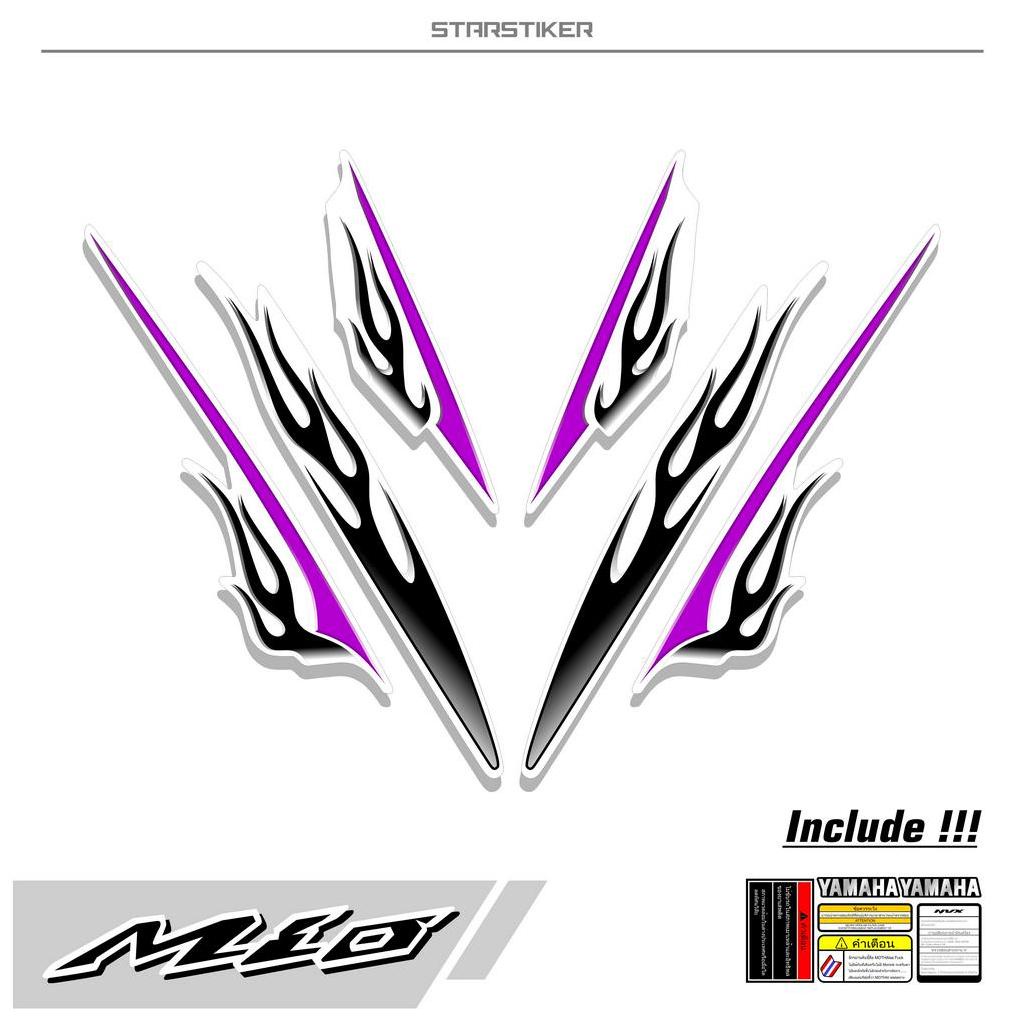 Jual S/(6) STRIPING MIO / AEROX TRIBAL FIRE API MOTIF STIKERKU / SPORTY ...