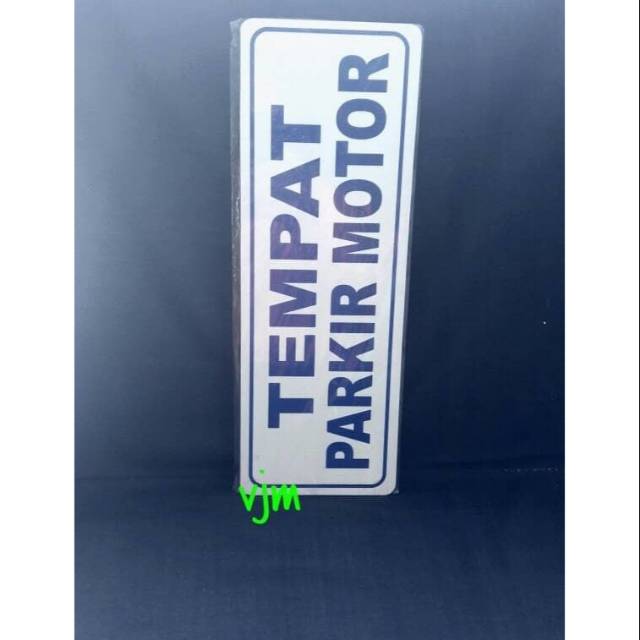 Jual Acrylic papan nama tempat parkir motor , sign label akrilik ...