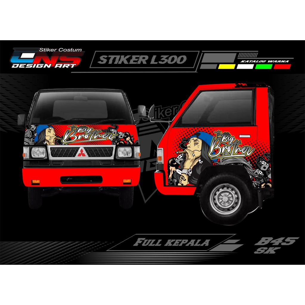 Jual stiker l300 stiker decal l300 stiker pick up l300 stiker full l300 ...