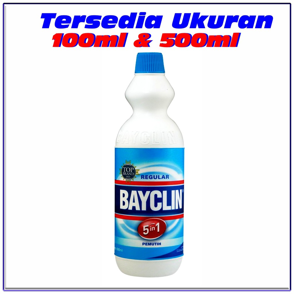 Jual Pemutih BAYCLIN REGULAR Bayclean pemutih pakaian 500ML | Shopee ...