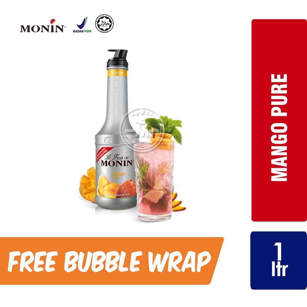 Jual Monin Puree Mango Fruit Mix [Botol 1 Liter] | Shopee Indonesia