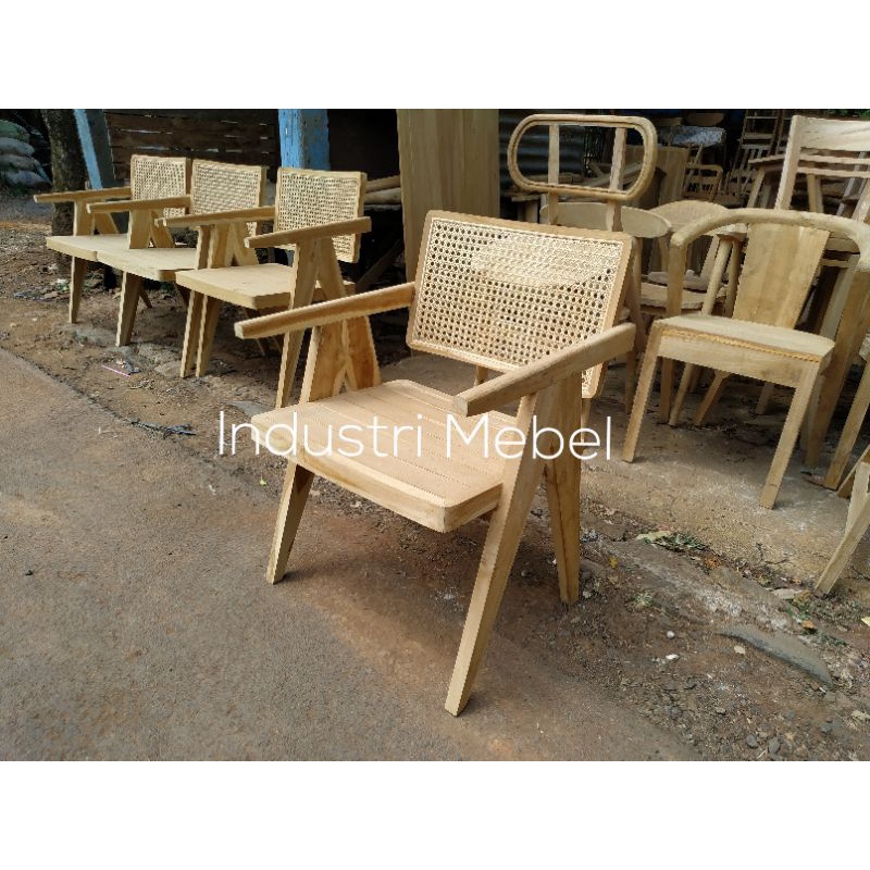 Jual Kursi Retro Tipe Model A - Kursi Makan Cafe Resto Minimalis Scandinavian Rotan - Kursi ...